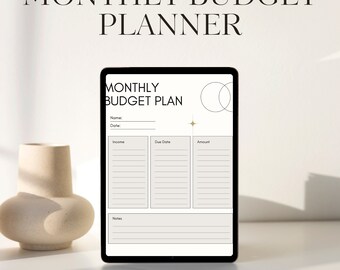 Digital Budget Planner, Finance Tracker, Finance Planner, Digital ...