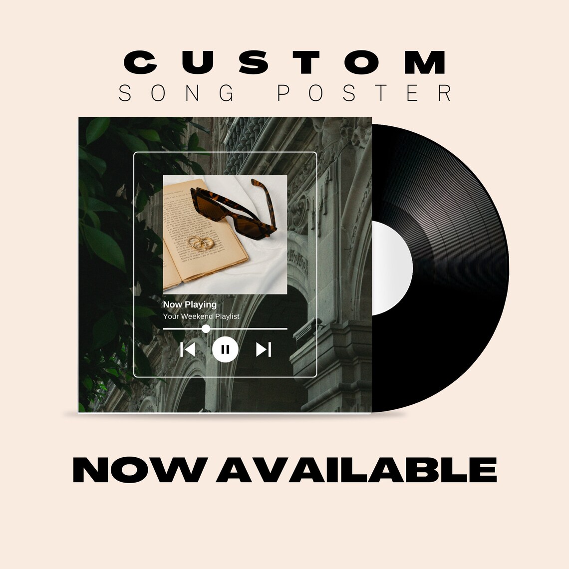 CANVA Custom Song Poster Template | Editable on CANVA | Digital ...