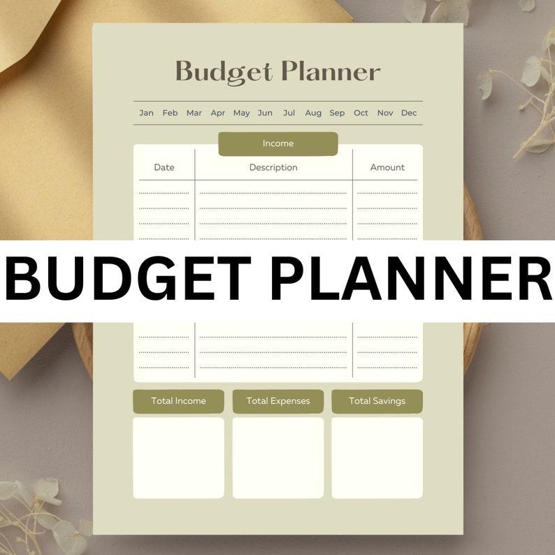Printable Monthly Budget Monthly Income & Expense Recorder - Etsy