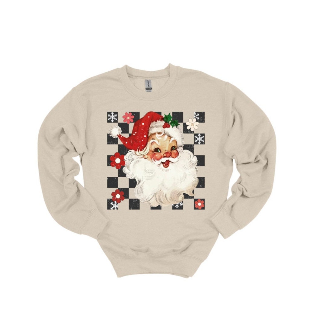 Santa Sweatshirt - Etsy
