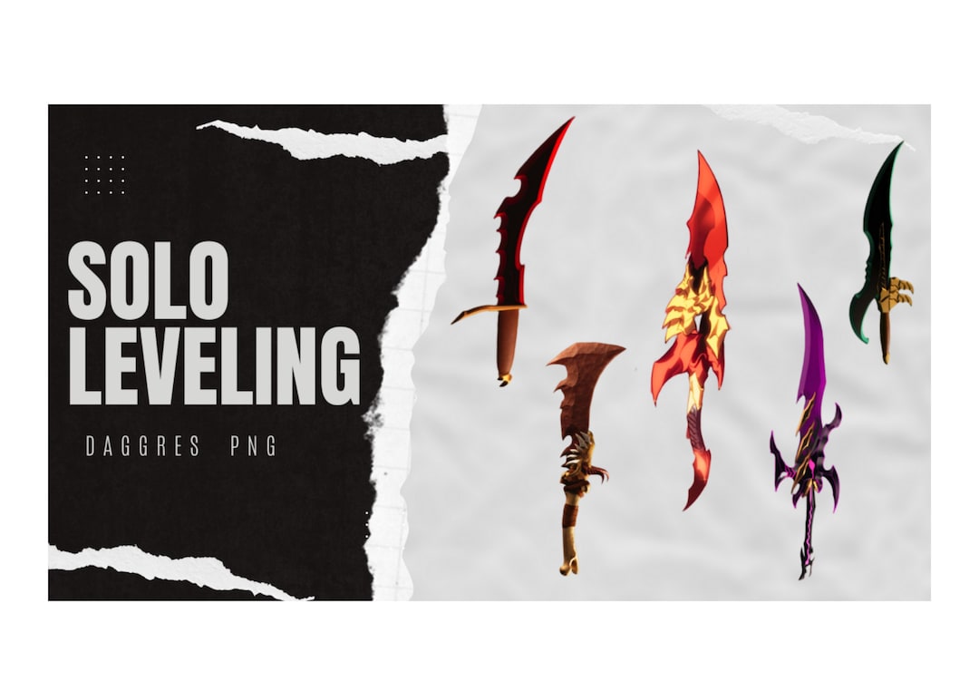 Solo Leveling Dagger Png Sung Jin Woo Daggers Png - Etsy UK