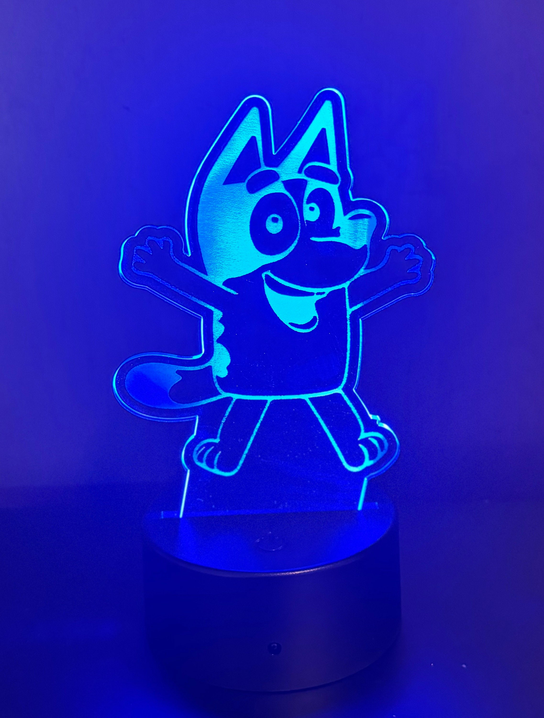 Bluey Children's Night Light, Bluey, Children's Night Light, Night ...