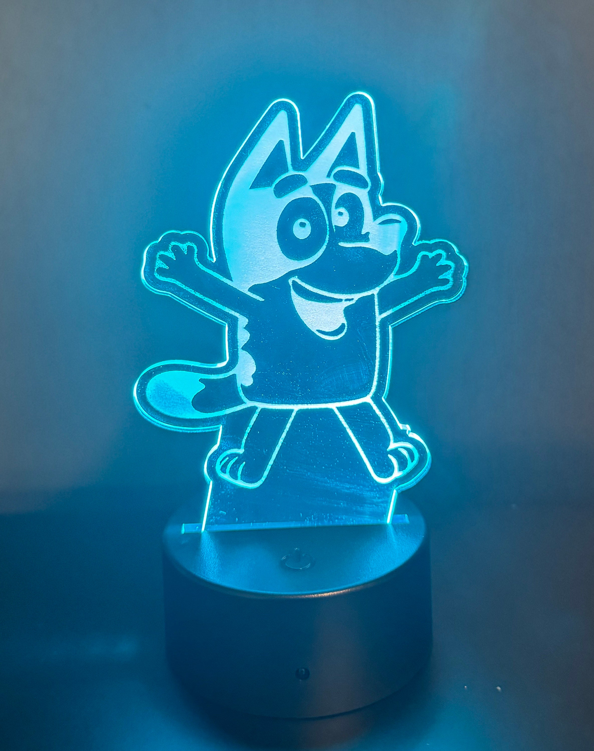 Bluey Children's Night Light, Bluey, Children's Night Light, Night ...