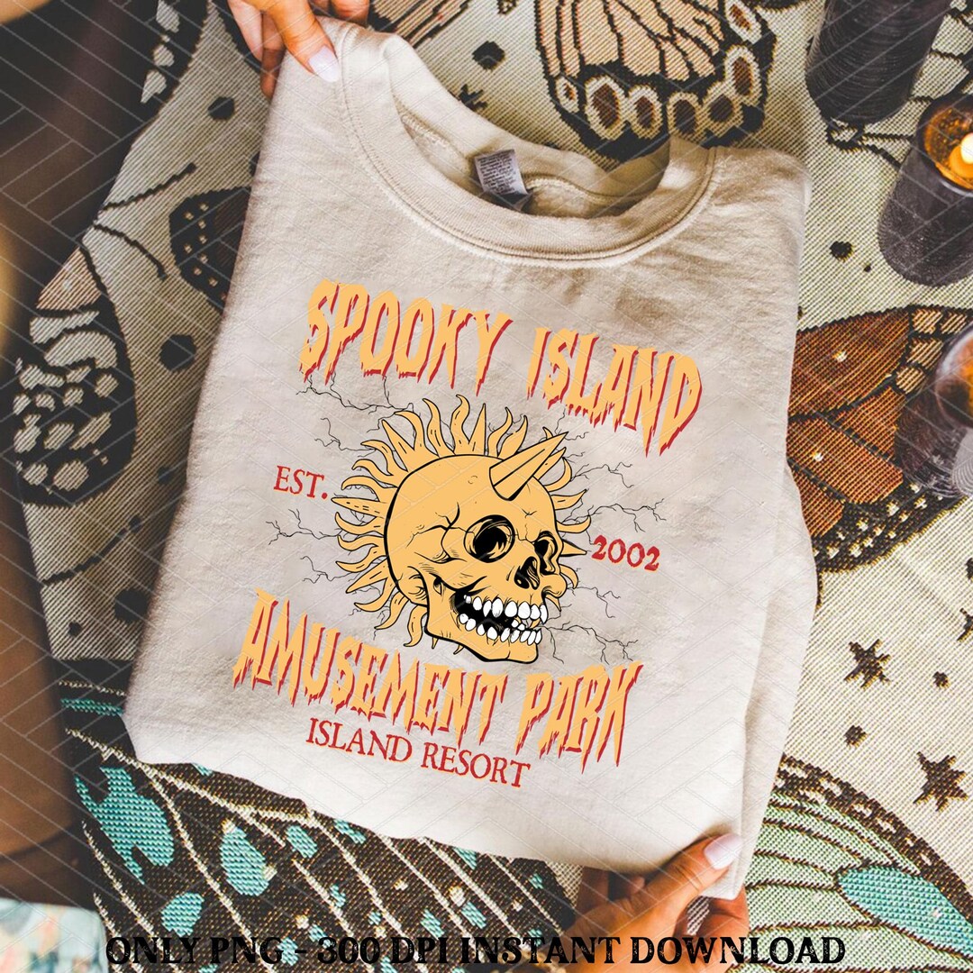 Spooky Island PNG Bundle, Disco Skull, Halloween Nostalgia, Skull ...