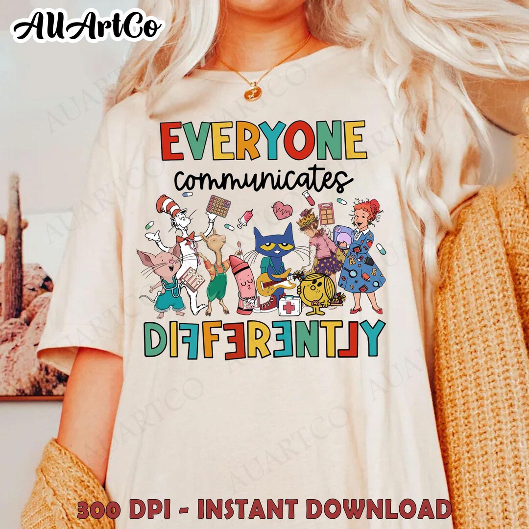 Everyone Communicates Differently Png, Children's Book Png, Autism ...