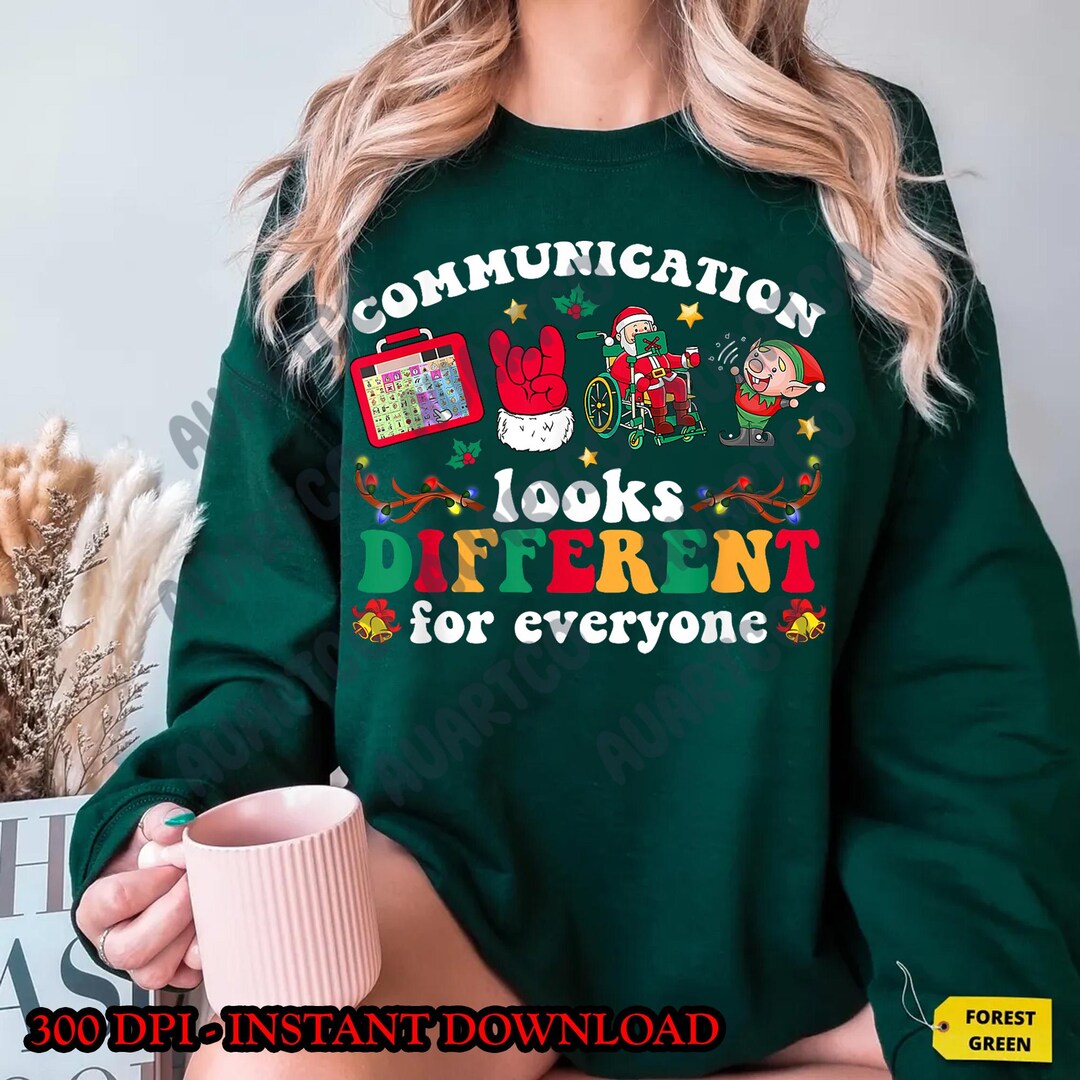 Christmas Communication Looks Different for Everyone Png, SLP Christmas ...