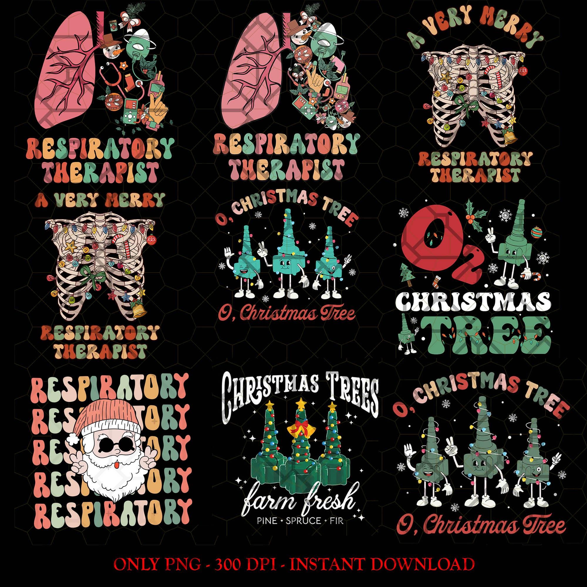 Respiratory Christmas Png for Respiratory Therapist Gift Png ...