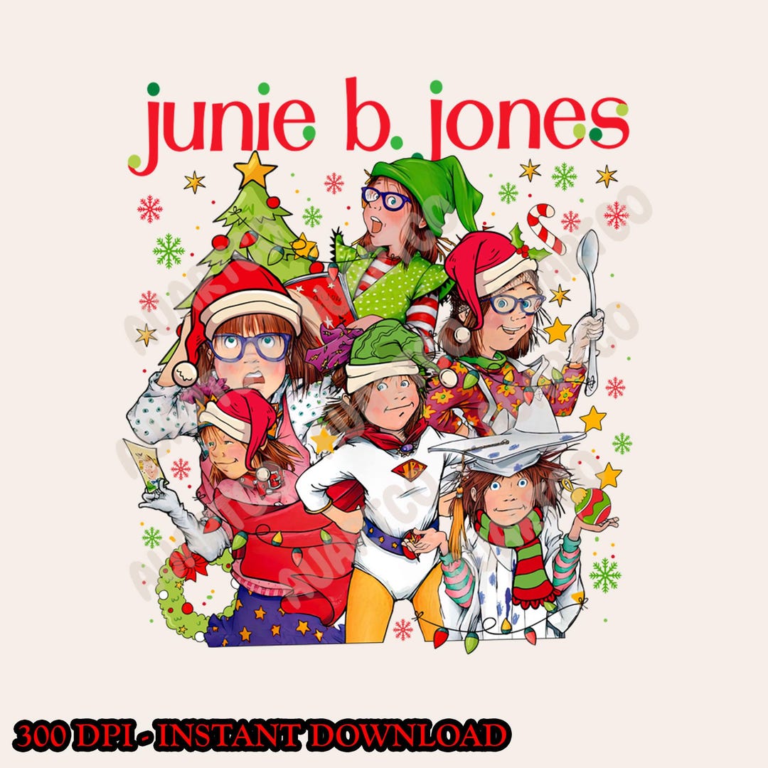 Christmas Junie B Jones Png, Teacher Christmas Library Book Club ...