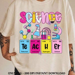 Science Teacher Png, Preppy Back to School Png, Chemistry Printable ...