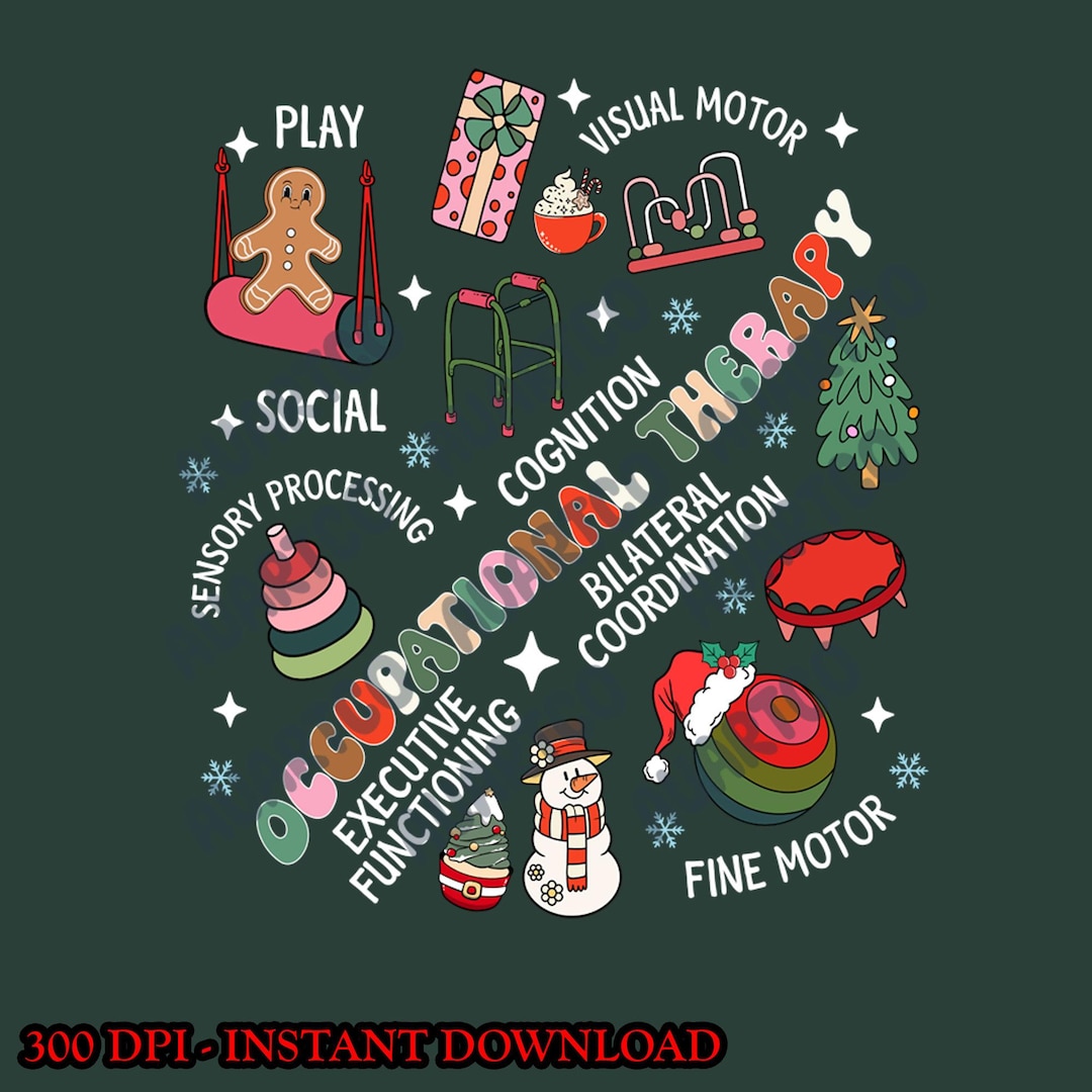 Occupational Therapy Christmas Png, Occupational Therapist Christmas ...