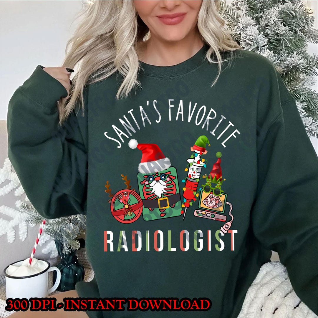 Santas Favorite Radiation Therapist Png, RT Christmas Lover Png ...