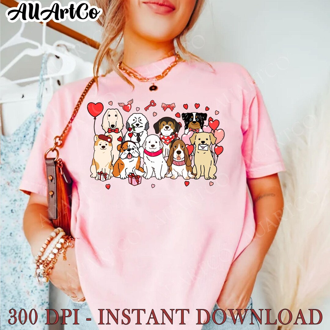 Valentines Day Dogs Png, Cute Valentines Day Png, Love Png, Dog Lover ...