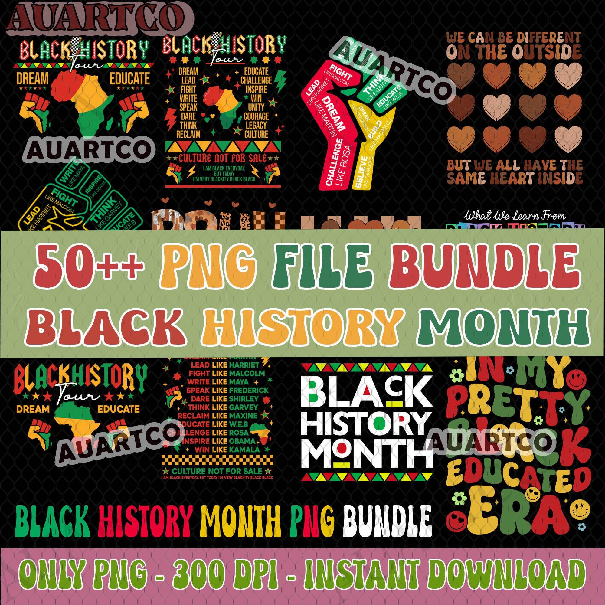 50+ Black History Month Png Bundle, Juneteenth Png Bundle, Black People ...