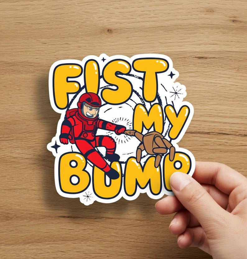 Sci-fi Project Hail Mary Rocky “fist My Bump” Quote Hand Drawn Water ...