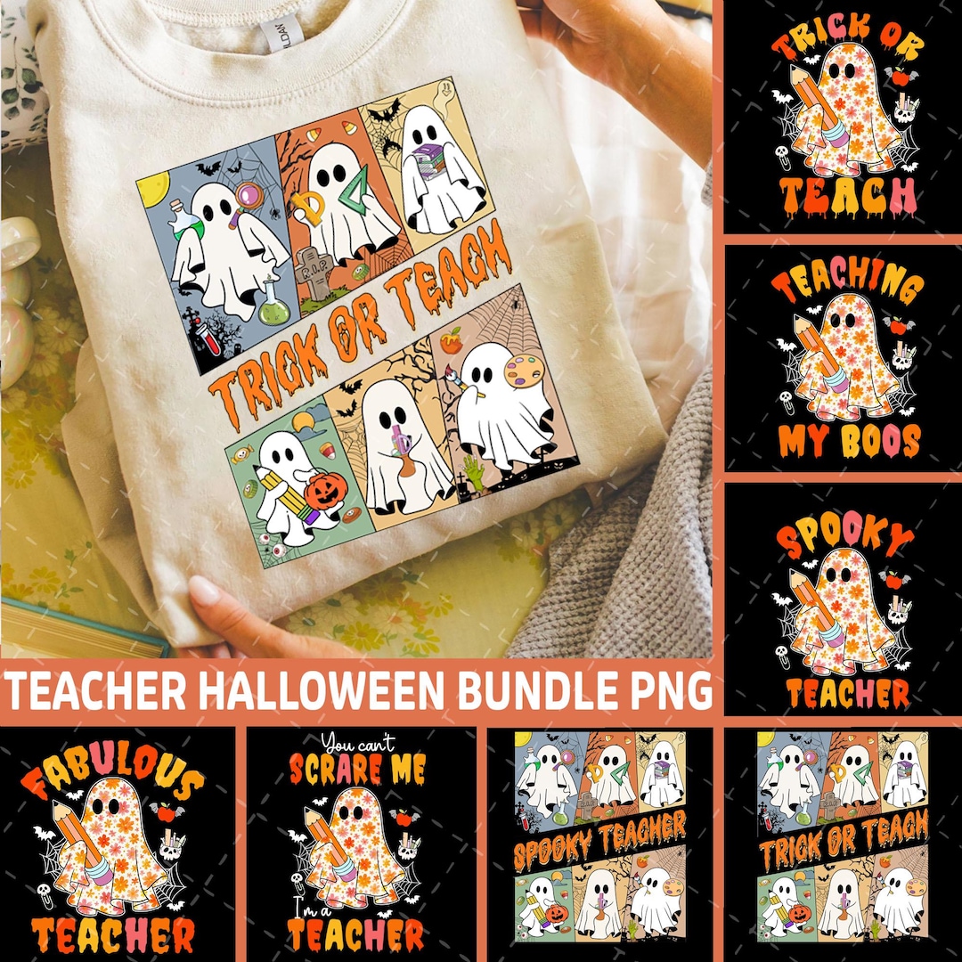 30+ Teacher Halloween Png Bundle, Teaching My Boos Png, I Smell ...