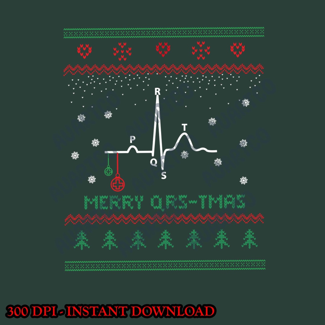 Medical Surgical Telemetry RN Ugly Christmas Png, Nurse Tele Tech EKG ...