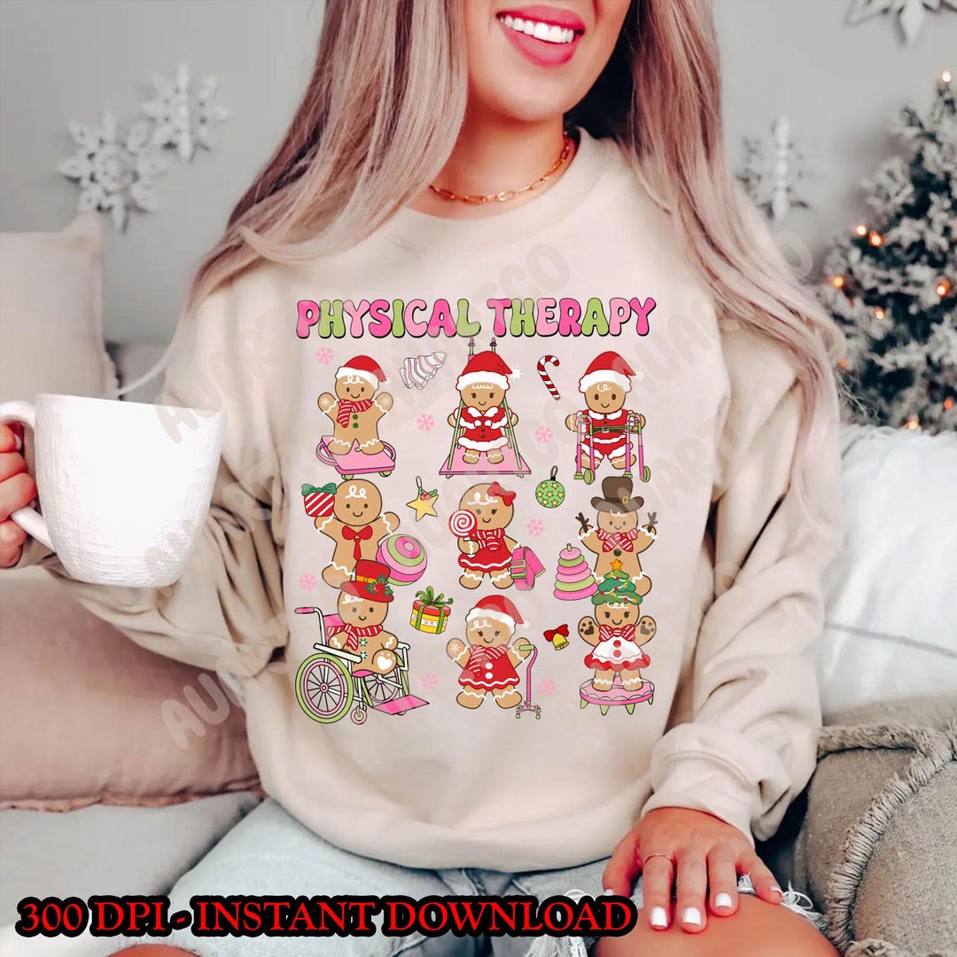 Physical Therapy Png, Physical Therapy Christmas Png, Merry Physical ...