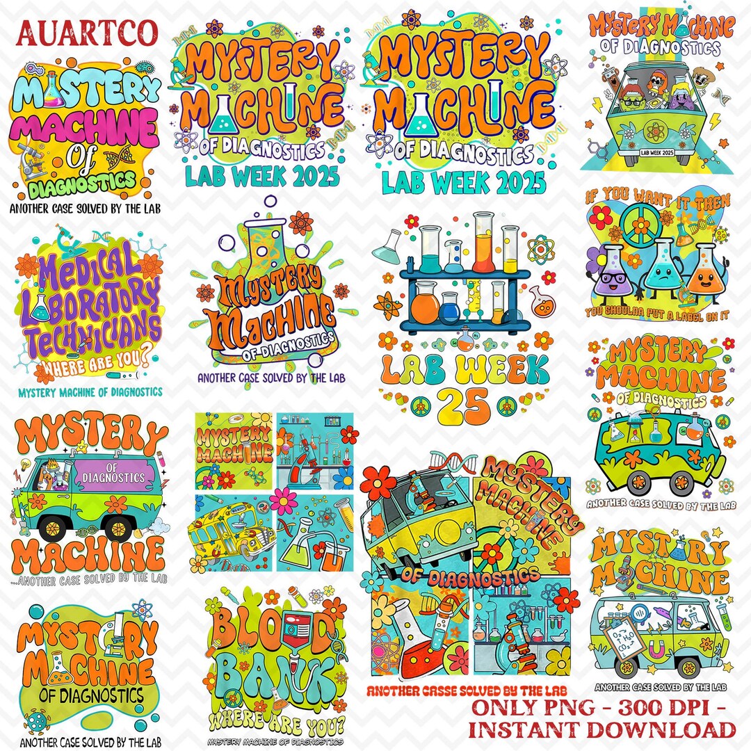 16+ Bundle Lab Week 2025 Mystery Machine Png, Mystery Machine of ...