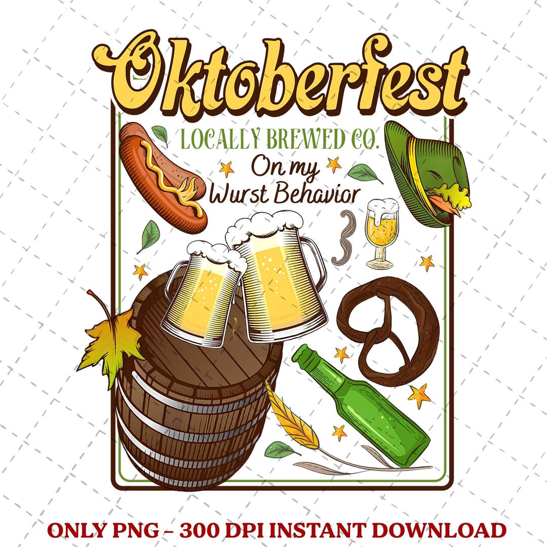Prost Oktoberfest PNG Bundle, Beer Mug Png, German Drinking Team PNG ...