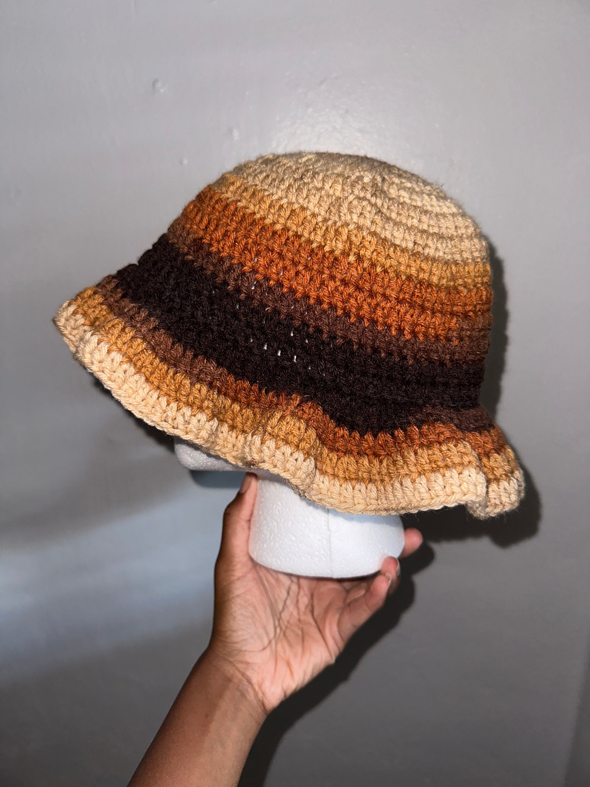 Crochet Ruffle Bucket Hat Crochet Hat Ruffle Hat Knitwear - Etsy