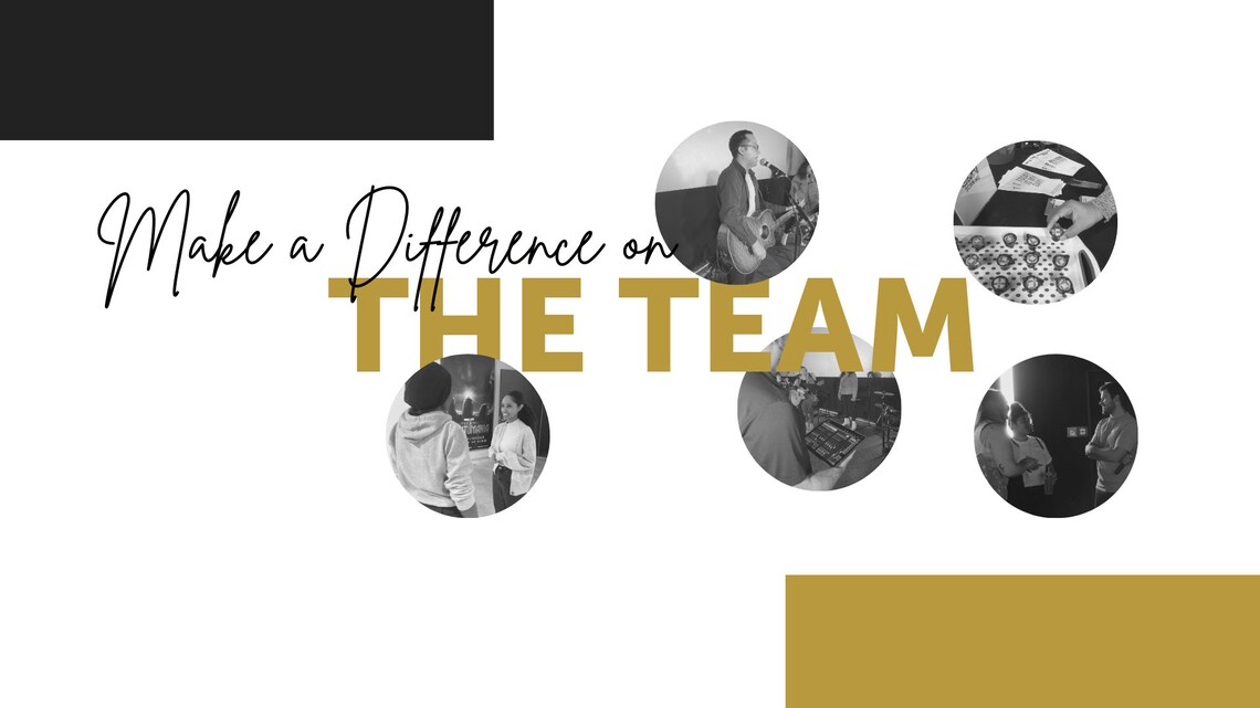 Church Preservice Slides in Editable Canva Template Black and Gold ...