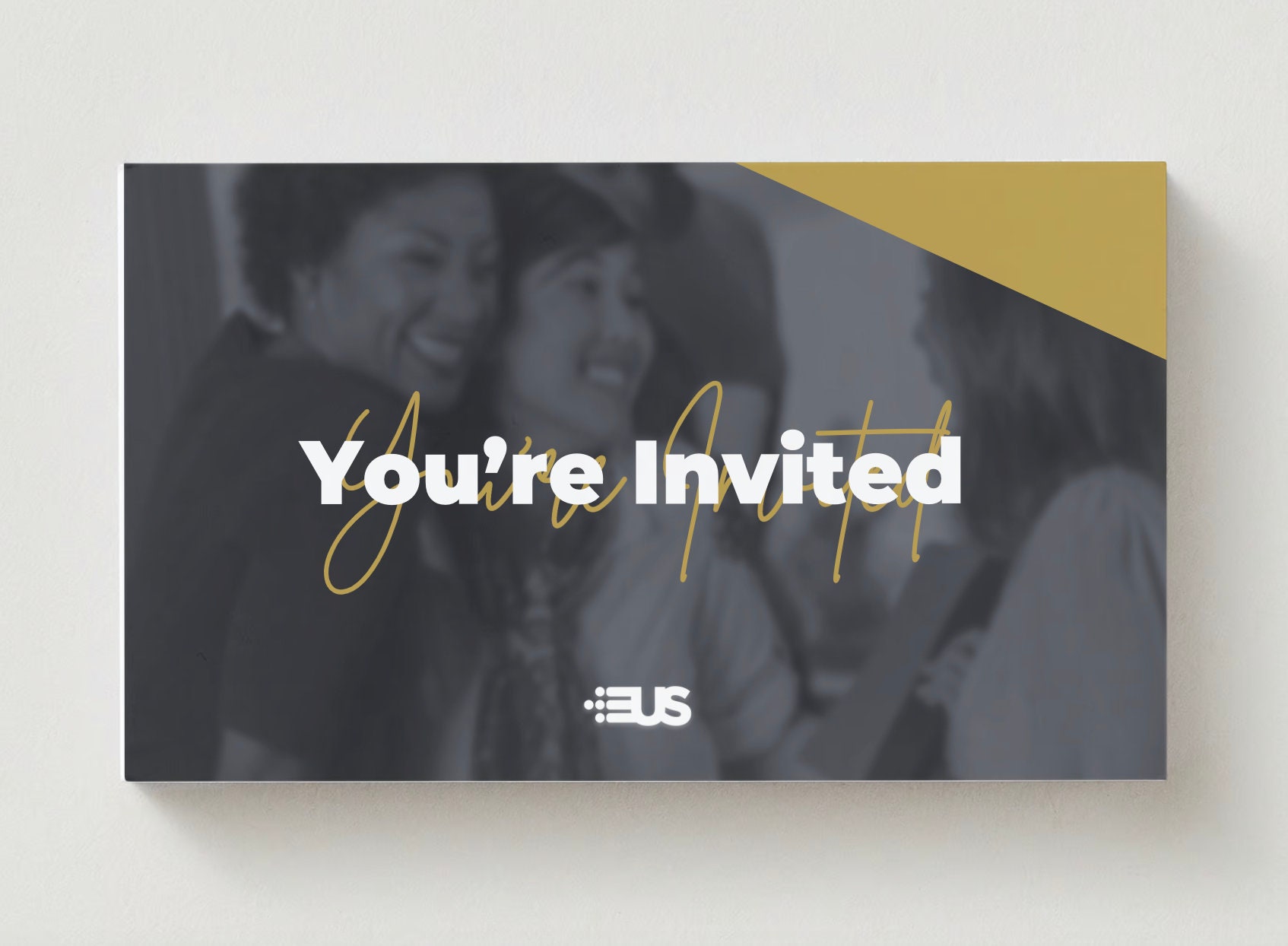 Church Invite Card Canva Template. Modern Church Invites You to Welcome ...
