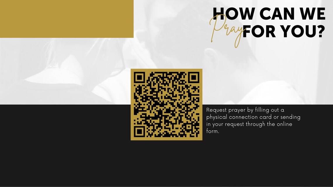 Church Preservice Slides in Editable Canva Template Black and Gold ...