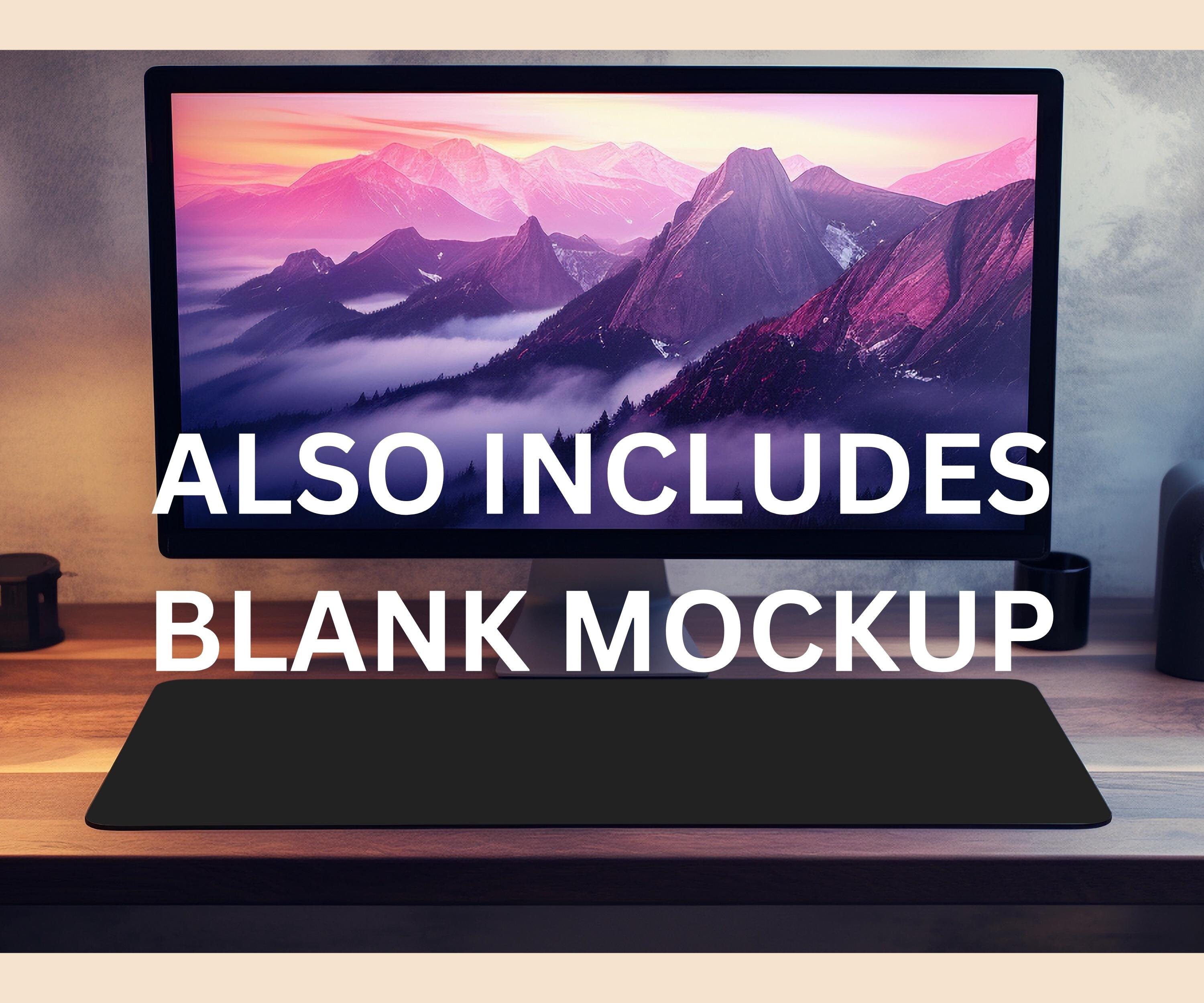 Aesthetic Mousepad Mockup Printify Customizable Desk Mat Mockup PNG and PSD Smart Objects Easy ...