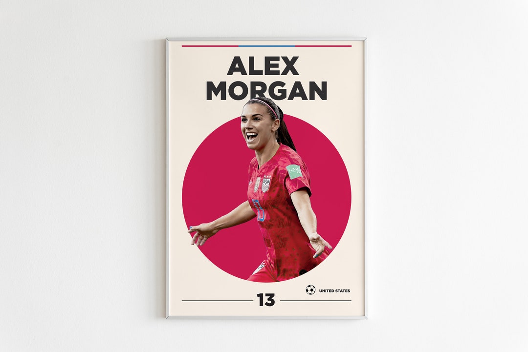 Alex Morgan Poster, United States Poster Minimalist, Women Soccer Alex ...