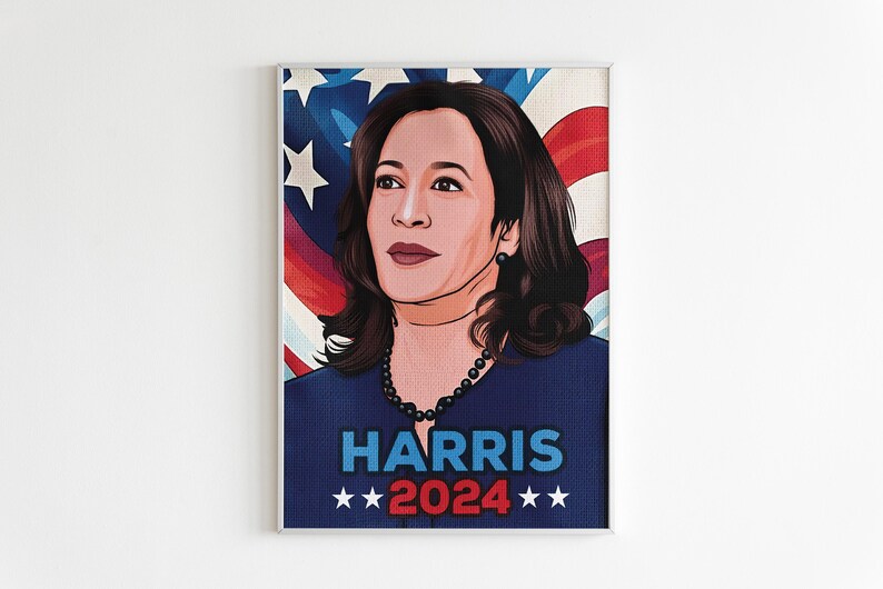 Kamala Harris Poster, First Woman Vice President, 2024 Election ...