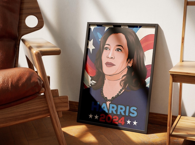 Kamala Harris Poster, First Woman Vice President, 2024 Election ...