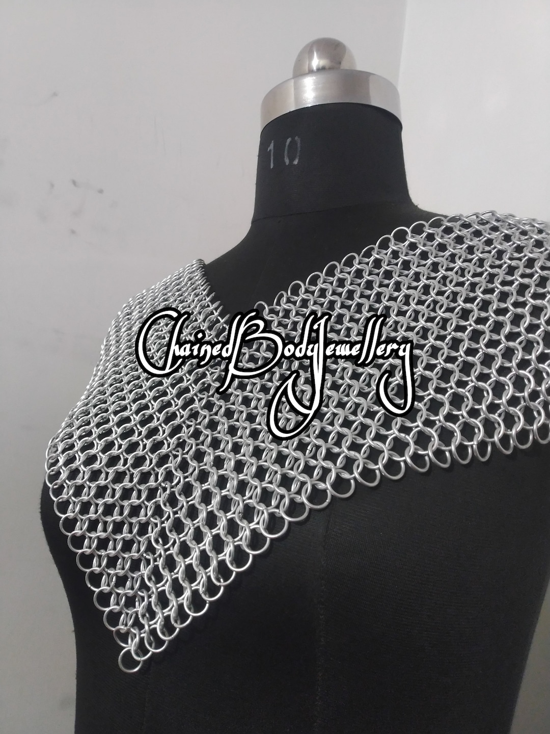 Chainmail Aluminum Medieval Unisex Shoulder Armor, Renaissance Festival ...