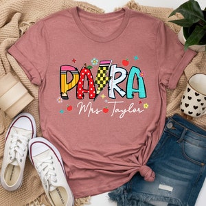 Custom Para Shirt, Custom Paraprofessional Shirt, Personalized ...