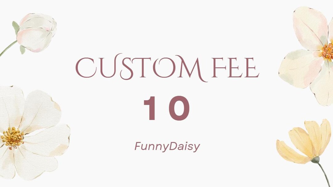 Custom Fee 11 - Etsy