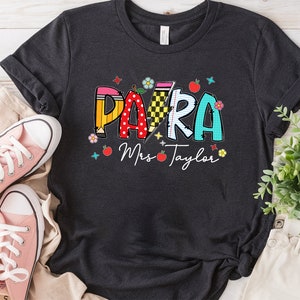 Custom Para Shirt, Custom Paraprofessional Shirt, Personalized ...