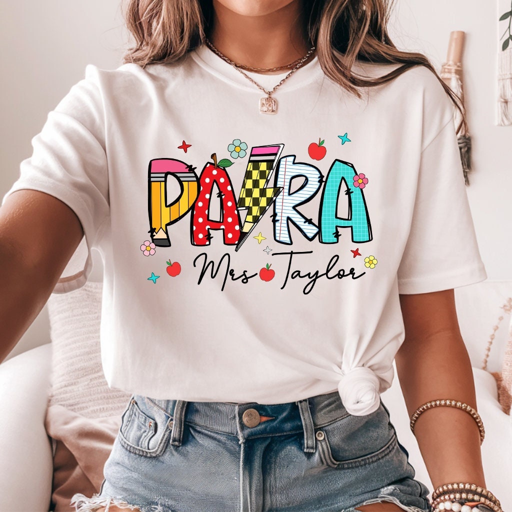 Custom Para Shirt, Custom Paraprofessional Shirt, Personalized ...