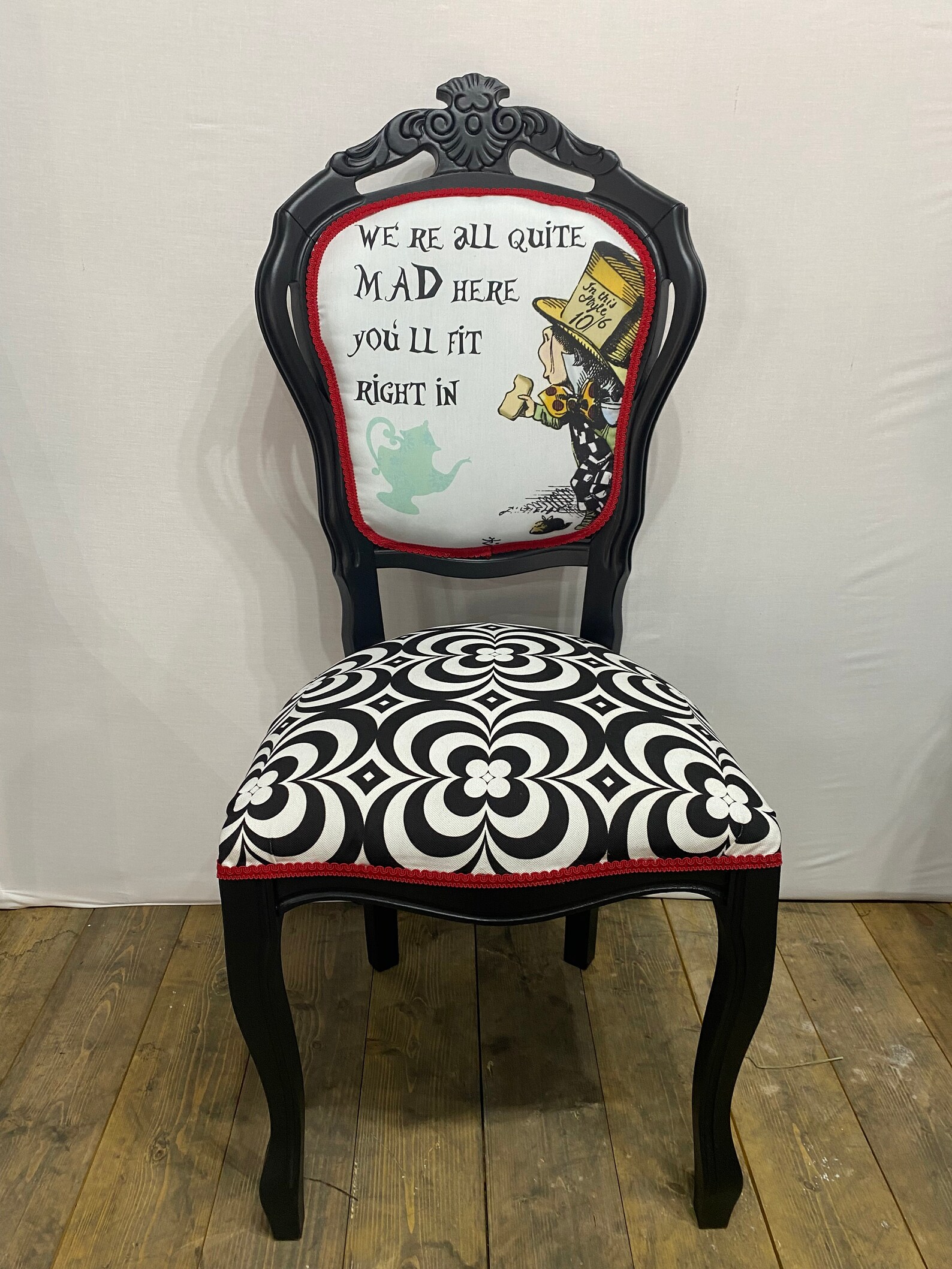 Upcycled Mad Hatter Chair – French Antique Wood | Statement Chair ...