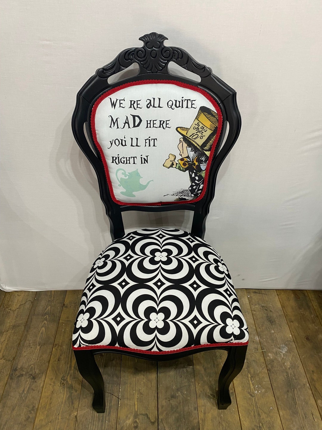 Upcycled Mad Hatter Chair – French Antique Wood | Statement Chair ...