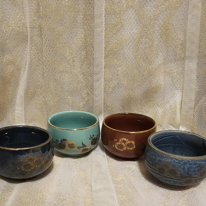 Kutani Ware Sake Cups - Etsy