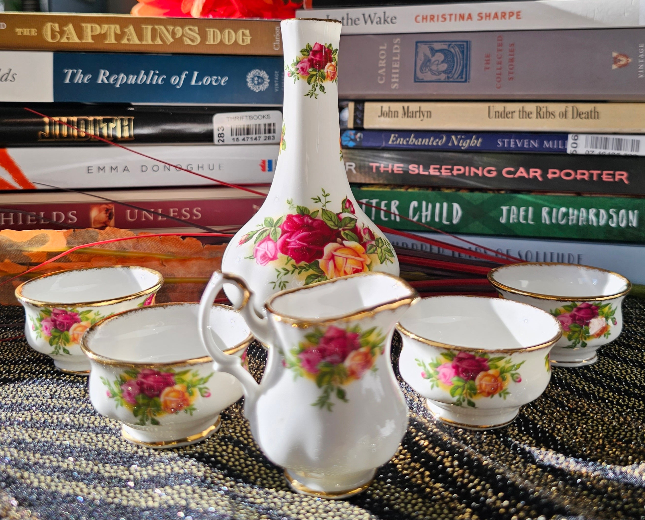 Set of Authentic Royal Albert "old Country Roses" Miniatures With Bud ...