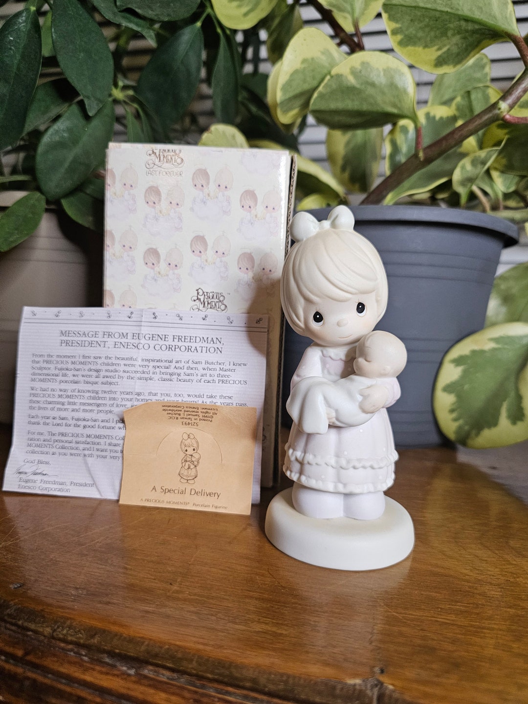 Vintage Precious Moments 1991 "a Special Delivery" Samuel J Butcher ...