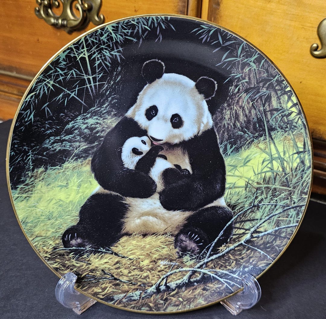 Vintage 1988 8 Panda Collector Plate. Artist Will Nelson the Panda last ...
