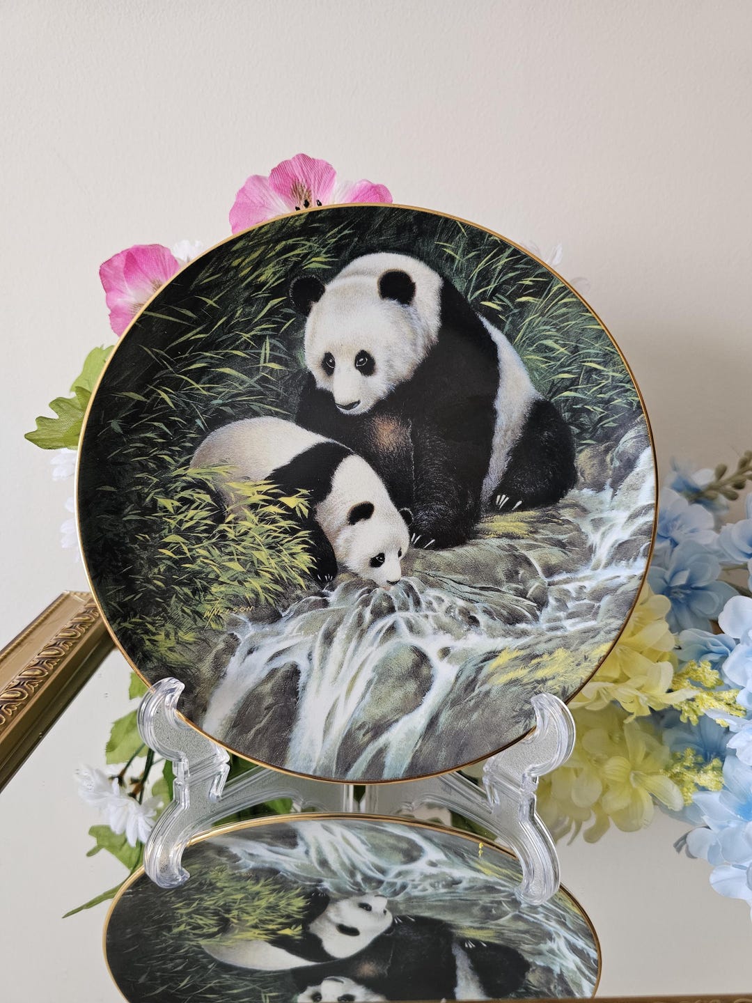Vintage 1991 8" Panda Collector Plate. Artist Will Nelson "under ...