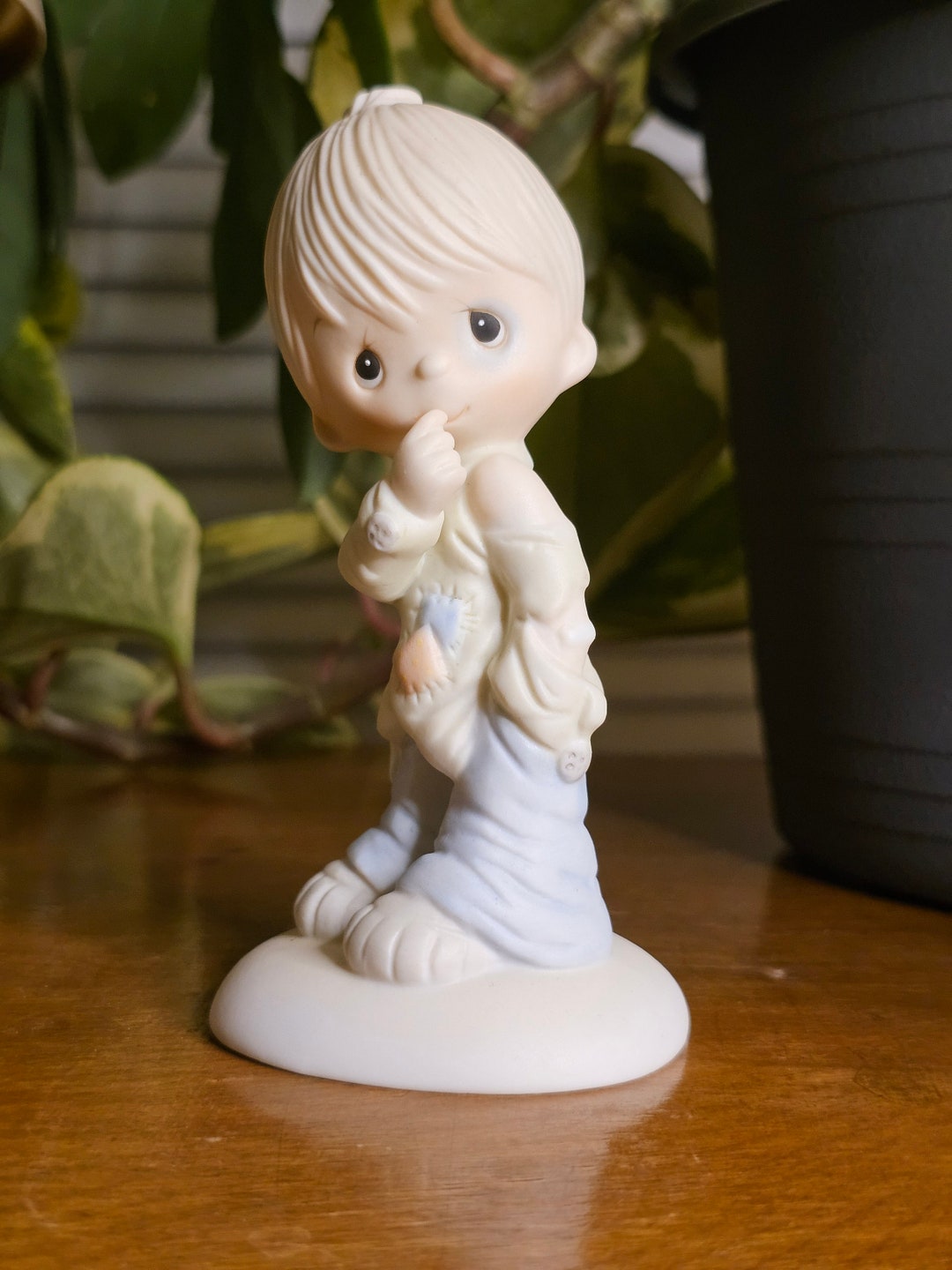 Vintage Precious Moments Enesco Figurine Figure "smile God Loves You ...