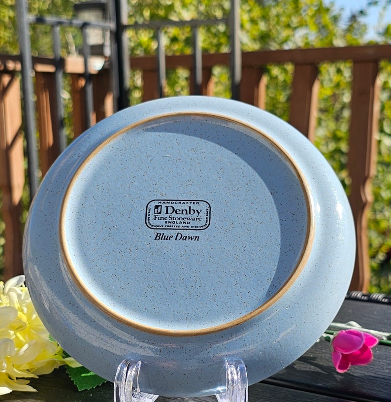 Denby blue Dawn Side Plate / Bread and Butter - Etsy