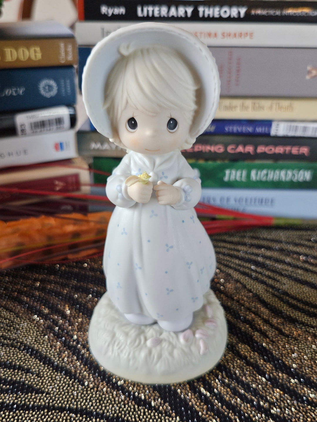 Enesco Precious Moments Vintage Figurine Figure "he Loves Me" 1990 Sam ...