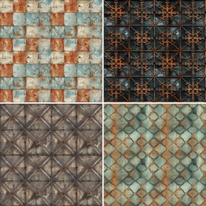 Rustic Metal Digital Paper: 20 Seamless Textures (JPG) - Etsy