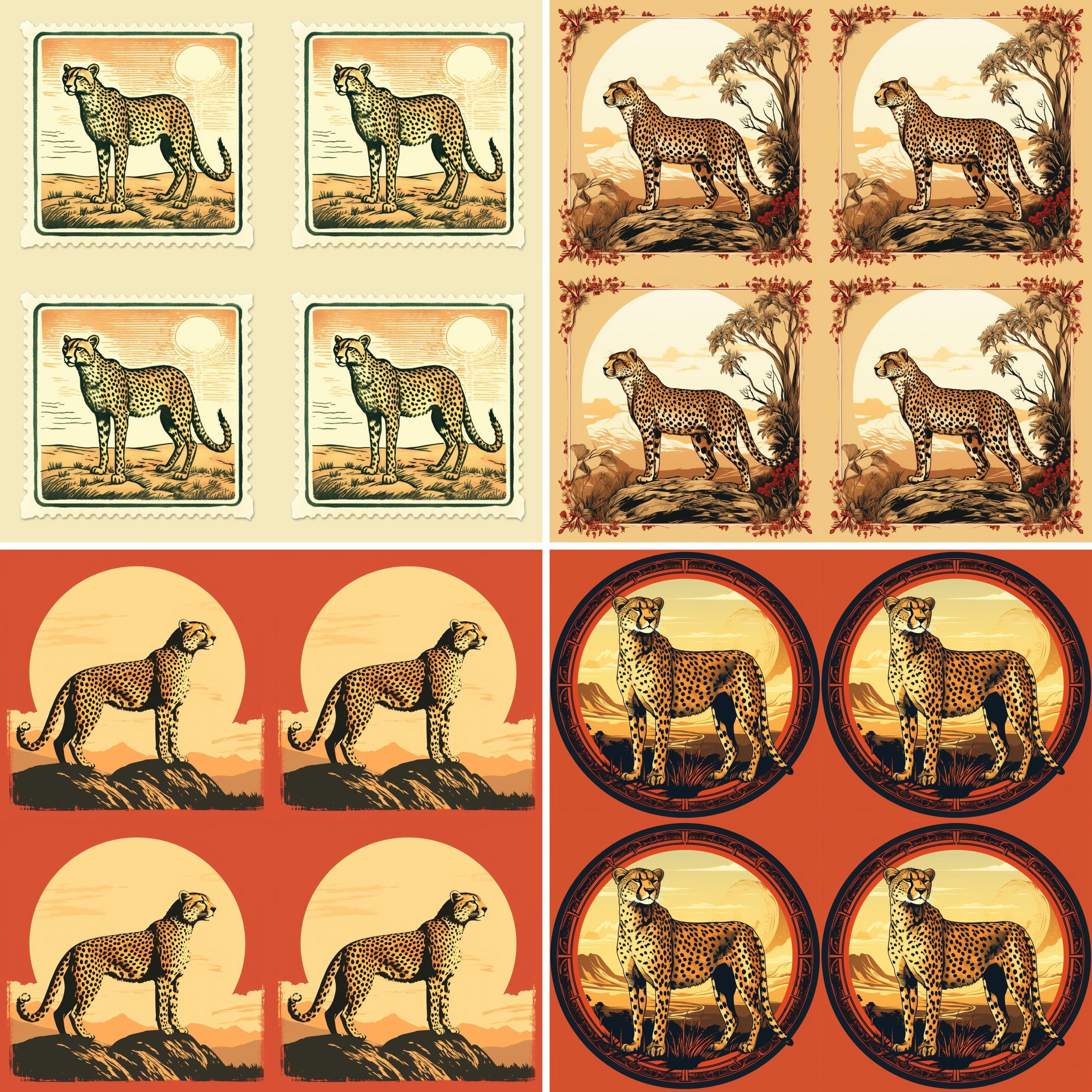 Cheetah Graphic Digital Paper 20 Seamless Patterns for - Etsy