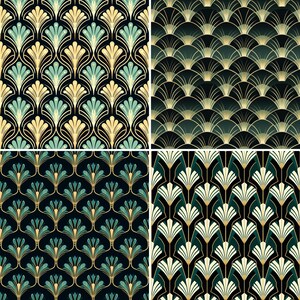 Art Deco - Digital Paper - 20 Seamless Patterns for Crafts and ...