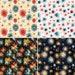 Fireworks Pattern - Digital Paper - 20 Seamless Patterns for Crafts and ...